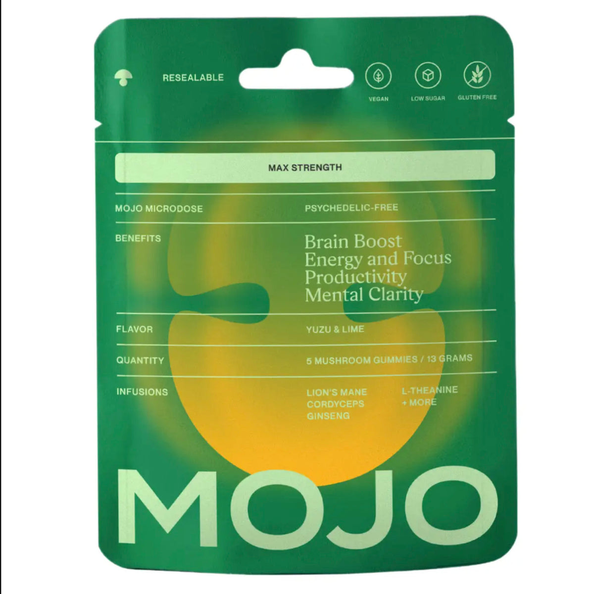 Mojo Max Strength Brain Boost Gummies-Yuzu LIme – Brooklyn General Store