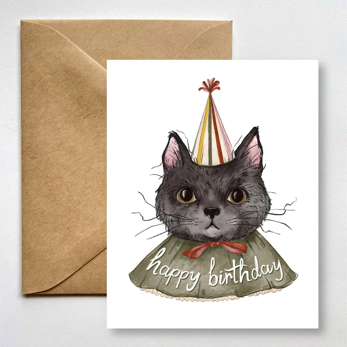 Fox & Fables Greeting Card - Birthday Cat – Brooklyn General Store