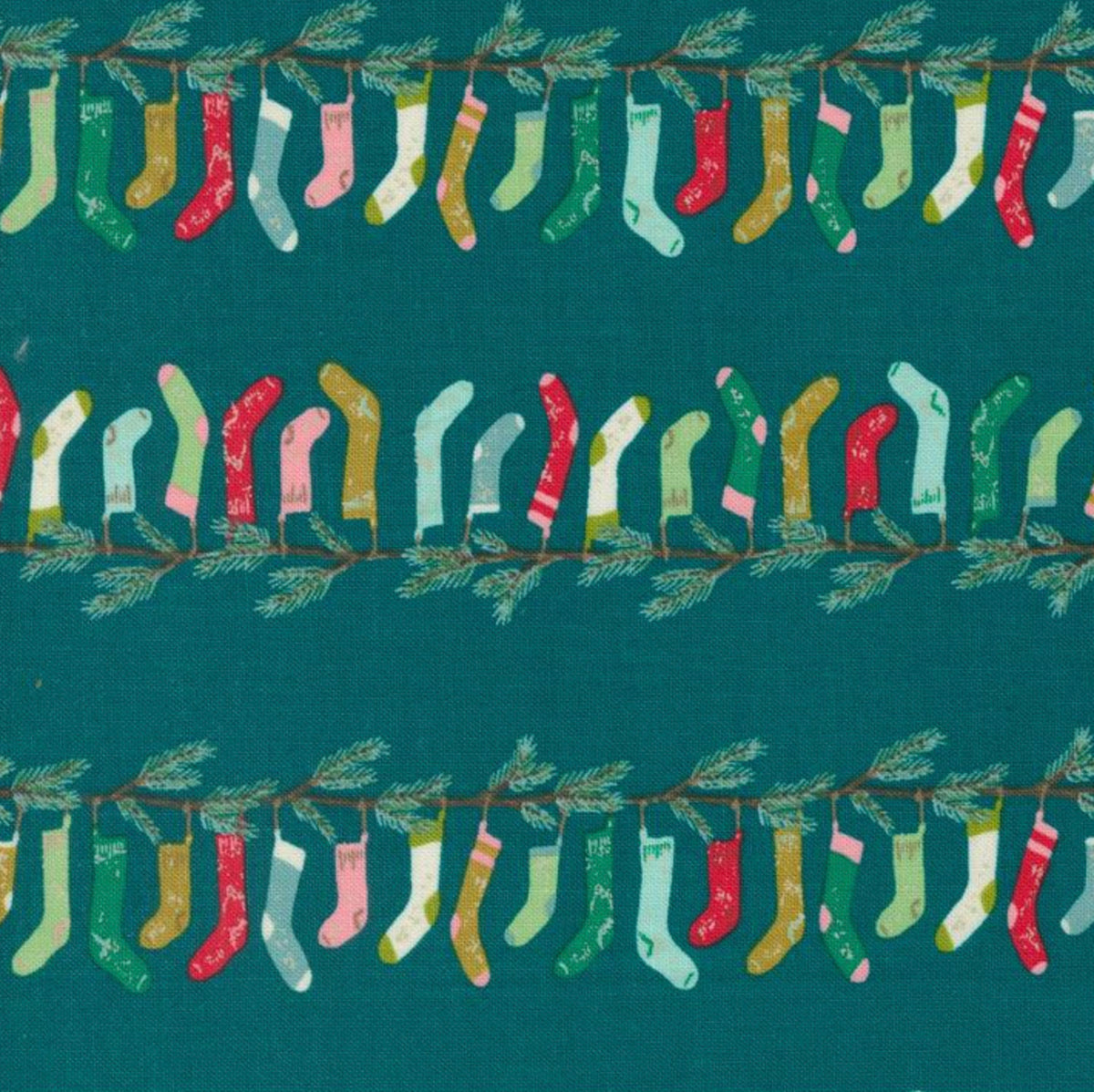 Moda Fabrics-45592-Cozy Wonderland Stocking Stripes – Brooklyn General ...