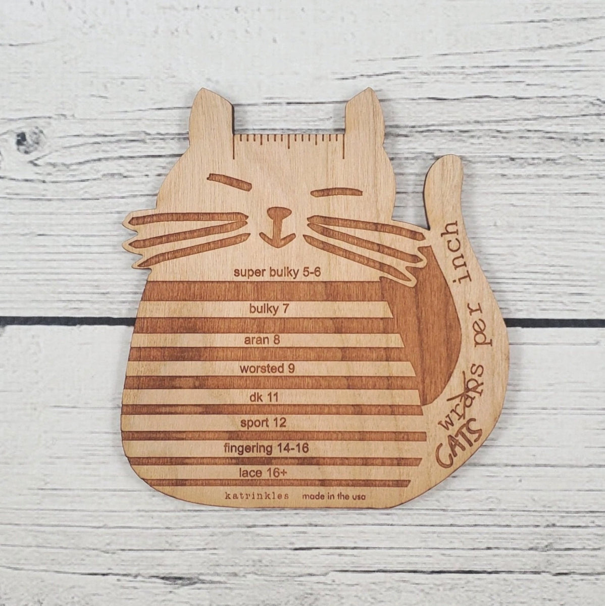 Katrinkles Cats per Inch WPI Gauge Tool – Brooklyn General Store