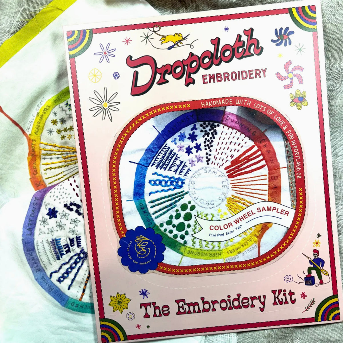 Dropcloth Embroidery Samplers - Color Wheel Kit – Brooklyn General Store