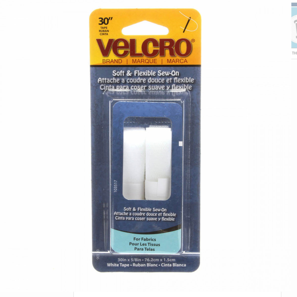 Velcro Sew-In White 5/8in x 30in - 90320V – Brooklyn General Store