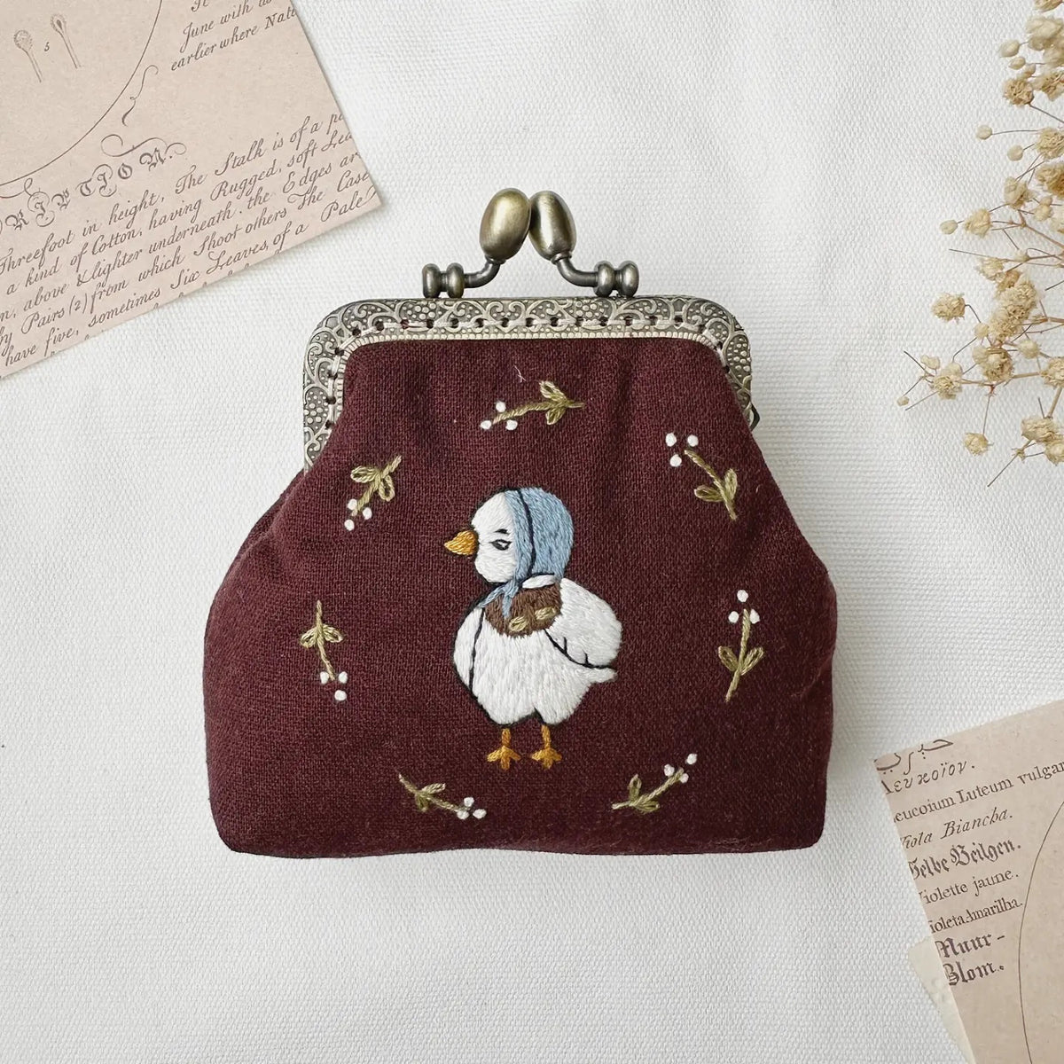 Quince Fables Embroidered Duck Coin Purse – Brooklyn General Store