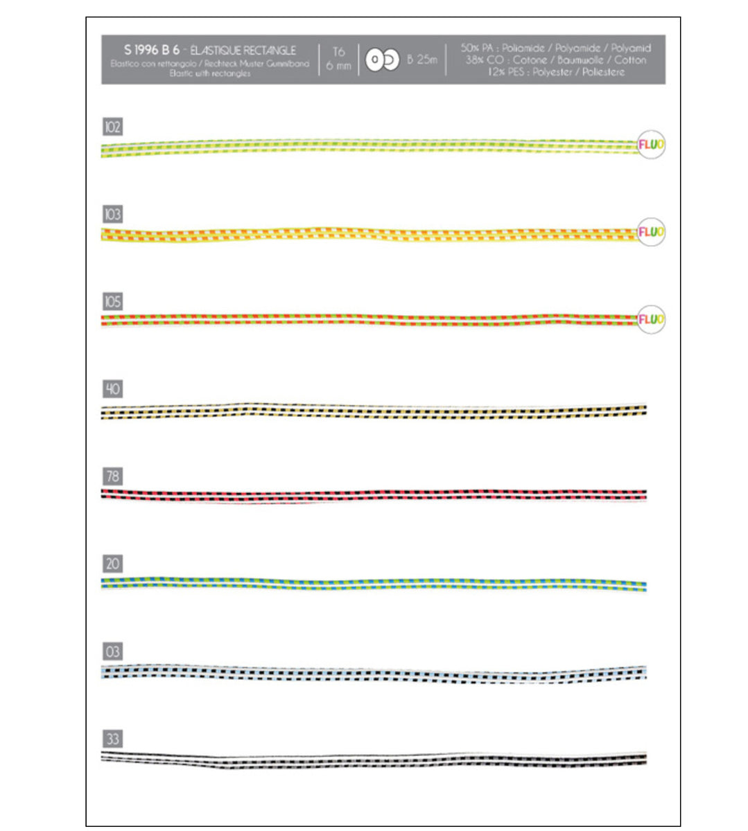 Fancy Braided Elastic Cord - 1996-6 mm – Brooklyn General Store