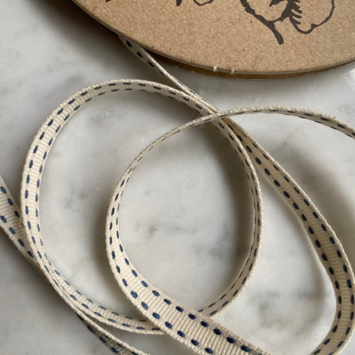 Brooklyn Haberdashery 9mm Organic Cotton Double Running Stitch Ribbon ...