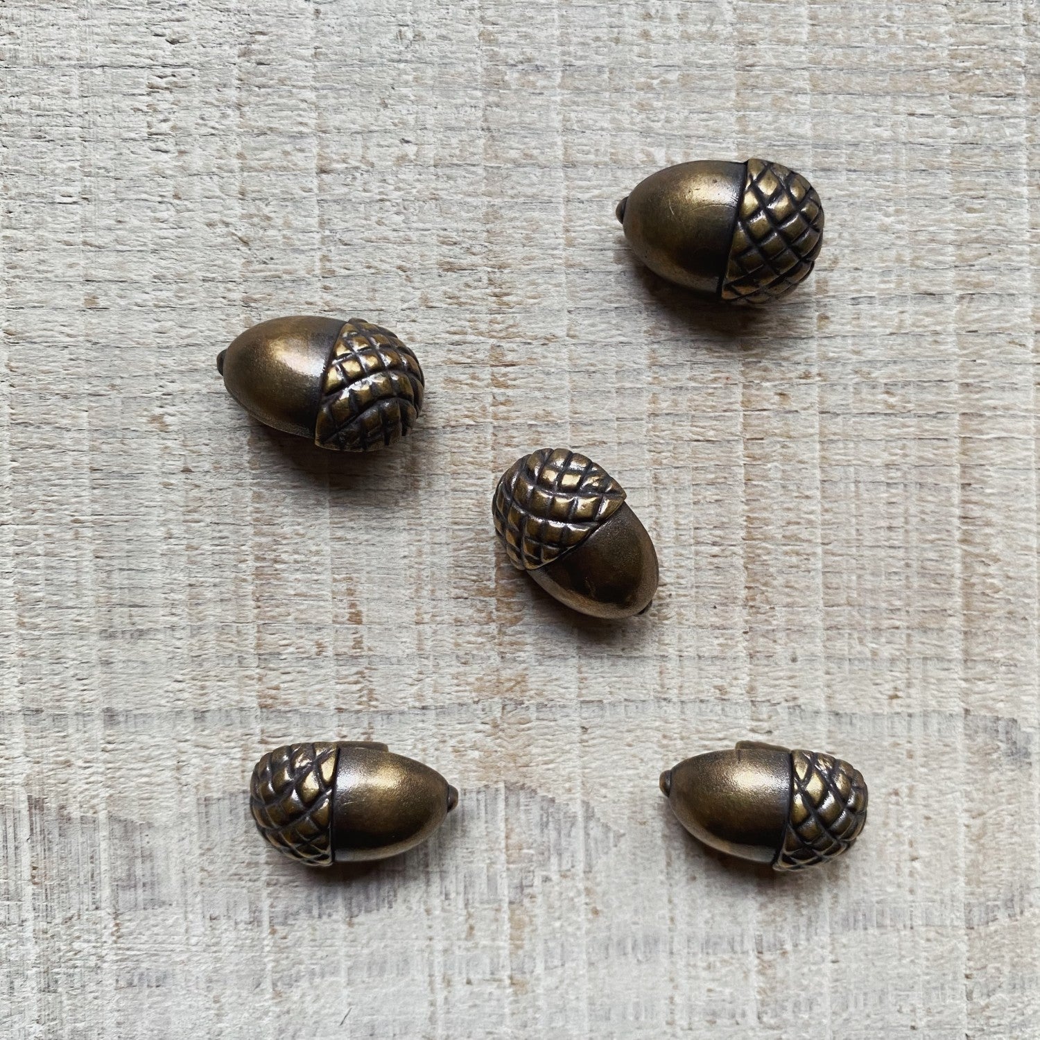 Textile Garden Metal Button 2151 metallic ABS bronze acorn 18mm ...