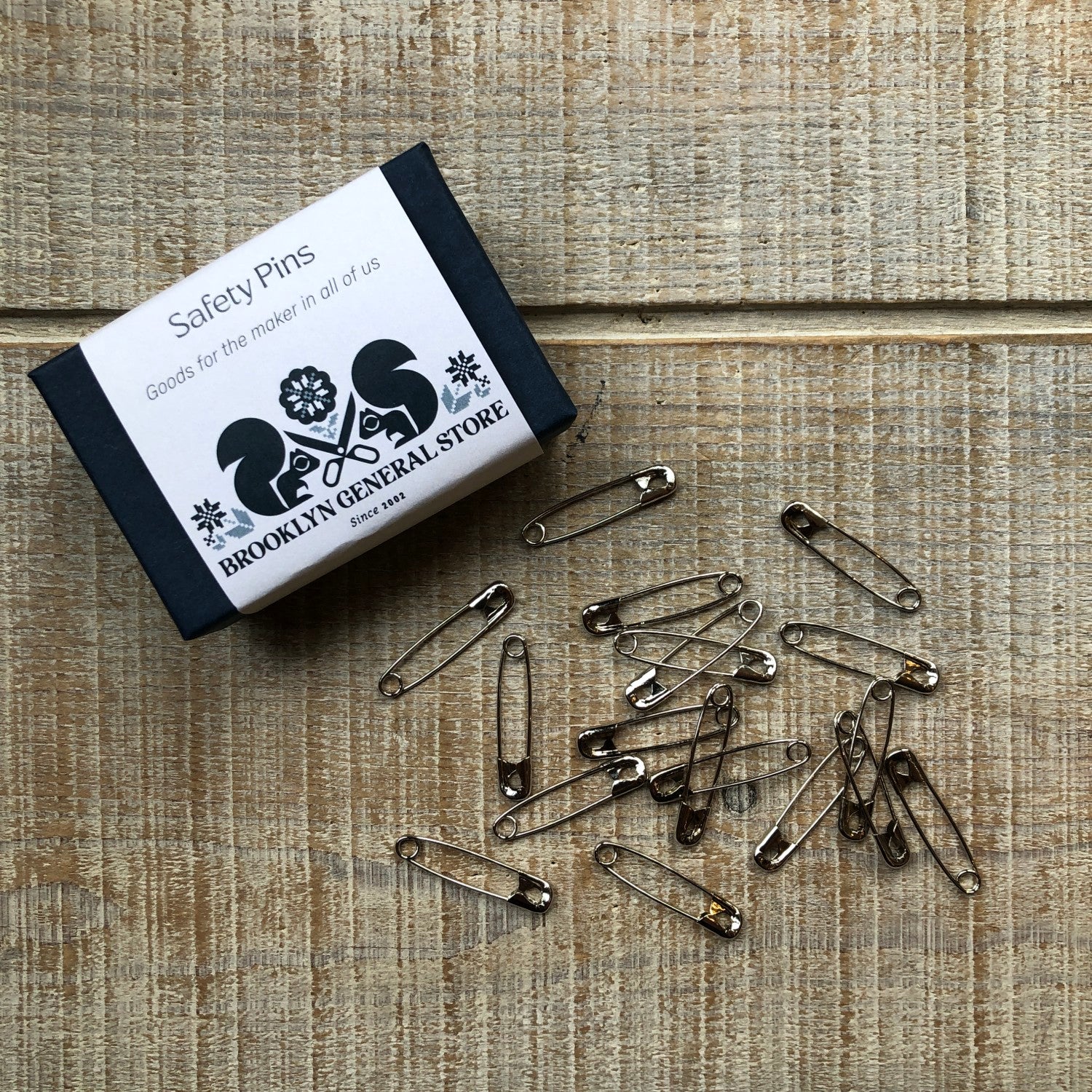 BGS - Silver 1 inch Safety Pins – Brooklyn General Store