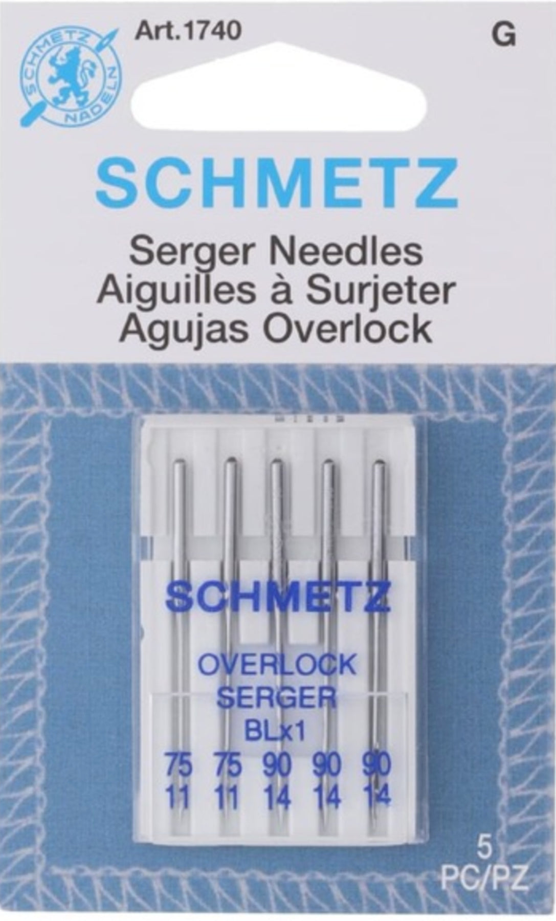 Schmetz 5 Serger Needle 1740 – Brooklyn General Store