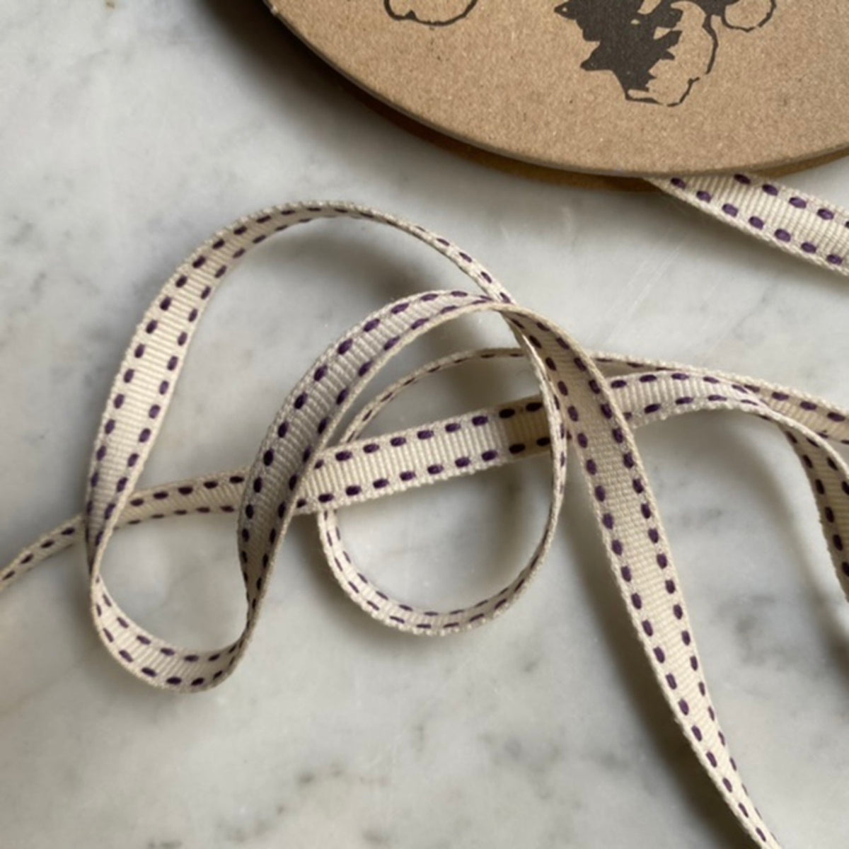 Brooklyn Haberdashery 9mm Organic Cotton Double Running Stitch Ribbon ...